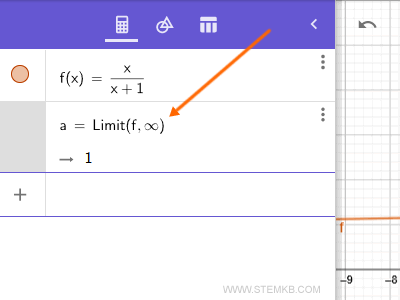 Como inserir o símbolo do infinito no Geogebra | pt.stemkb.com